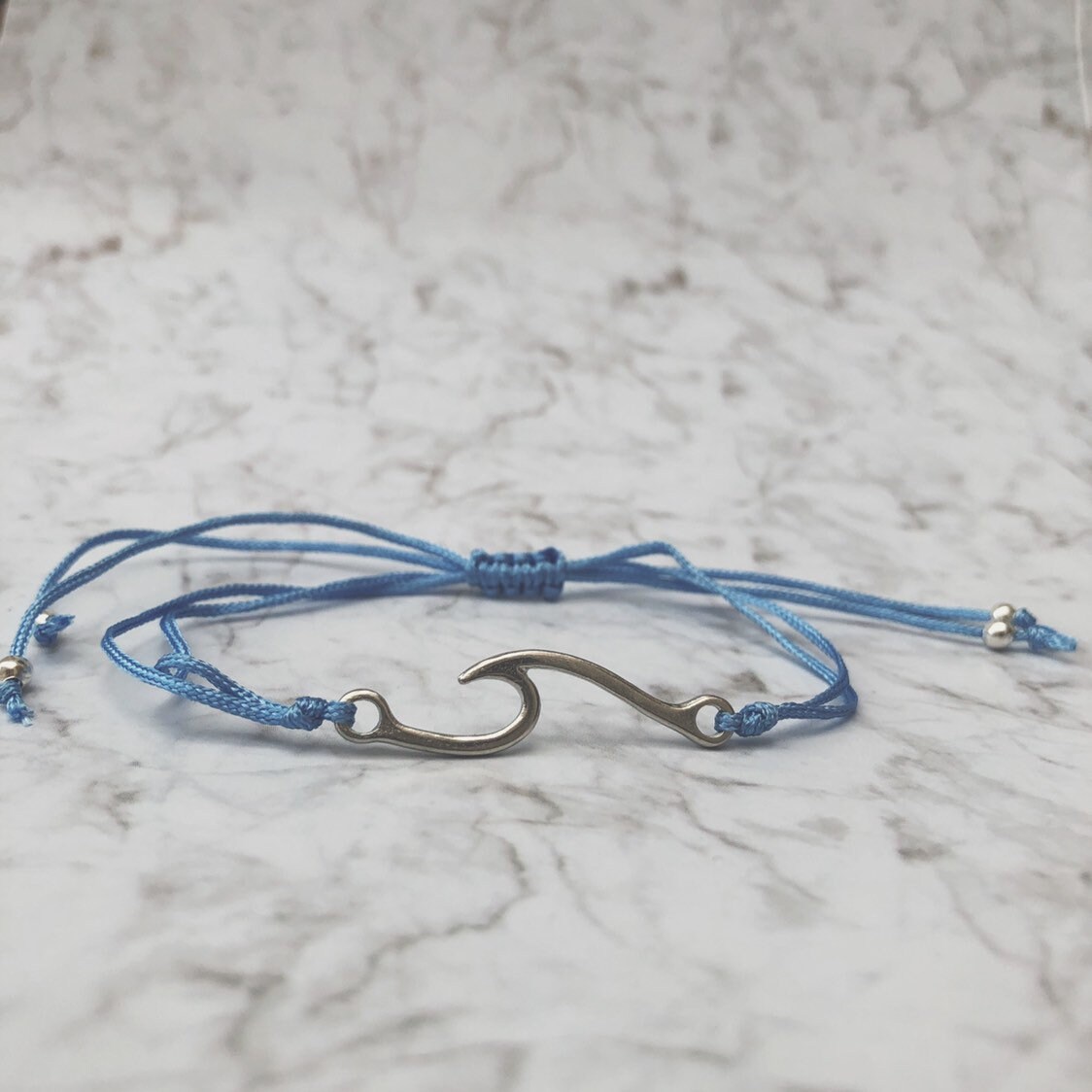Wave Bracelet ~ Handmade Friendship Bracelet ~ Adjustable Charm ...