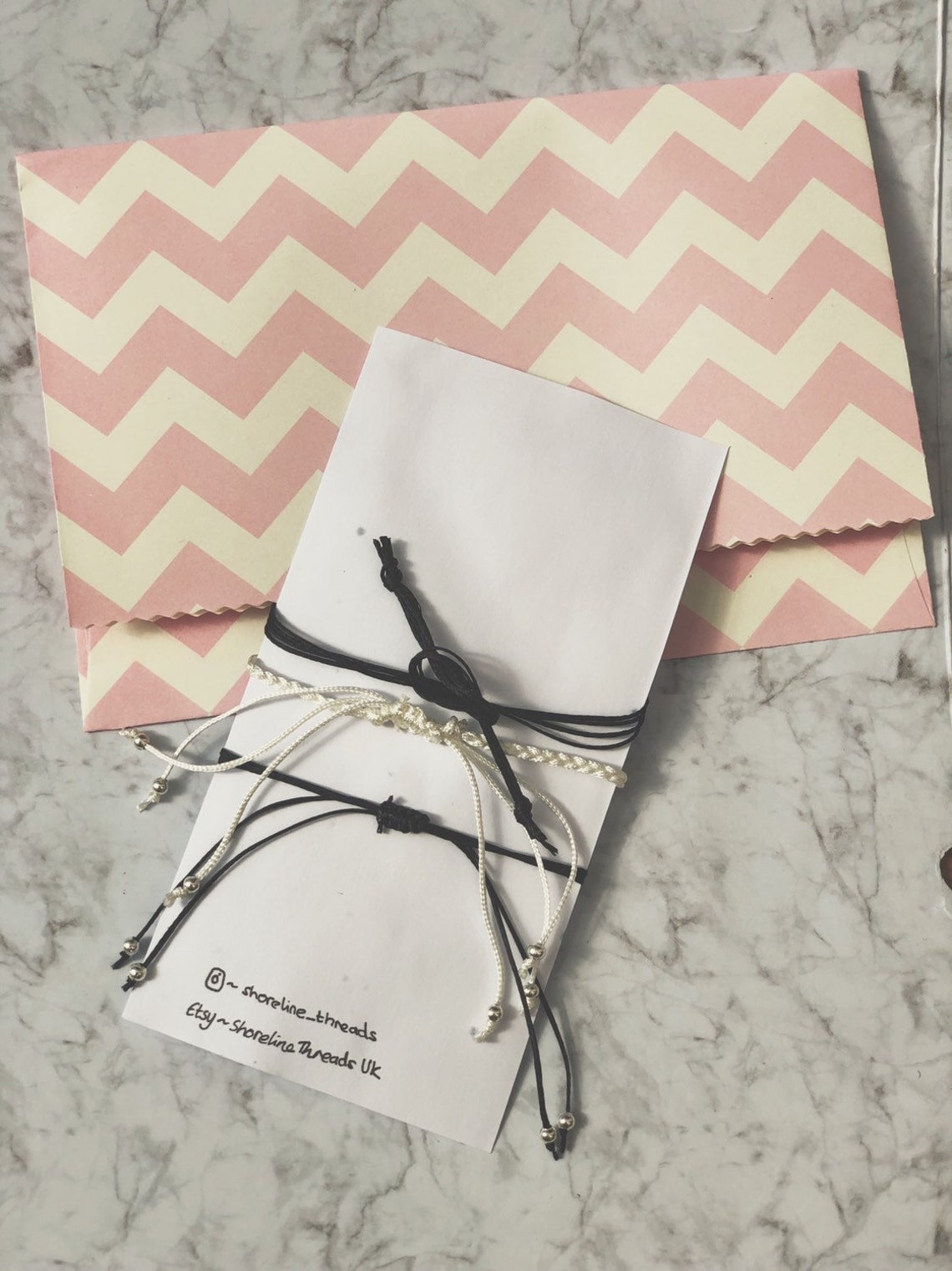 Treasure Bracelet in Pastel Tricolour Handmade Friendship - Etsy