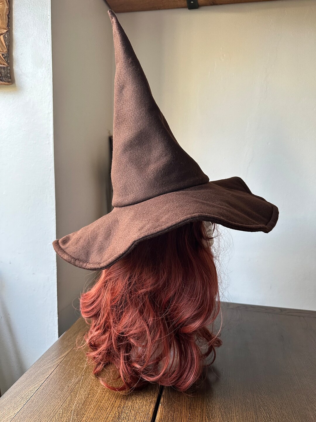 Brown Wizard Hat , Witch Hat, Custom Hat, Cosplay Hat, Sorting Hat ...