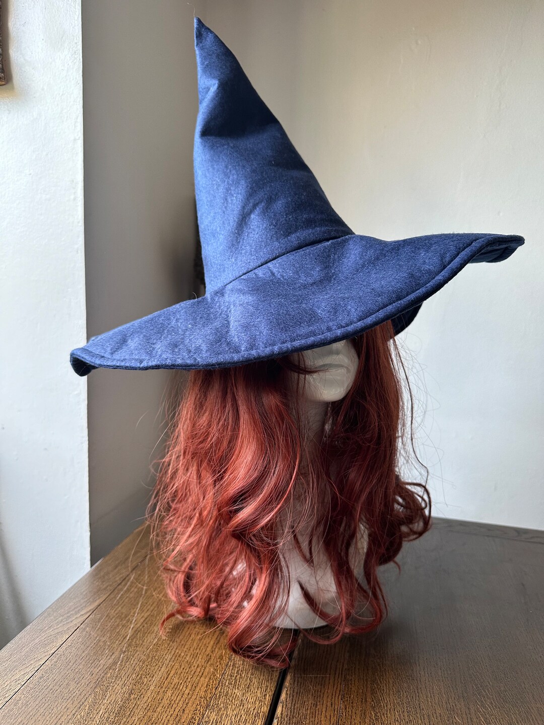 Navy Wizard Hat , Witch Hat, Custom Hat, Cosplay Hat, Sorting Hat ...