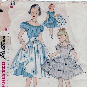 Simplicity 3838 -girls' One-piece Peasant Style Dress With Optional ...