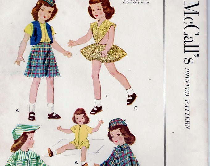 Mccall's 1729 and Apron Patterns for 14" Betsy Mccall Doll - Zippered ...