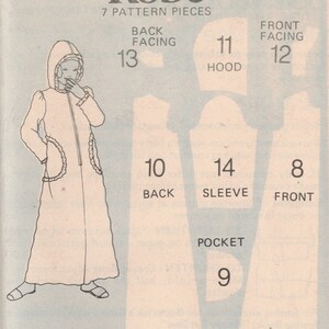 Butterick 5708 - Traditional Girl's Nightgown and Hooded Robe With ...