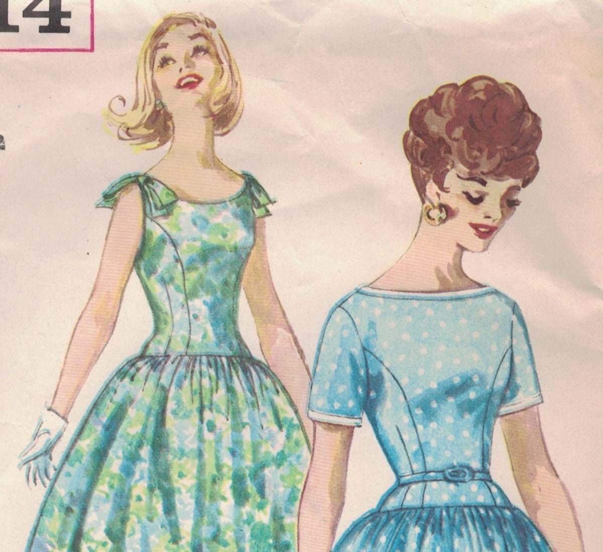 Simplicity 3314 Junior Dress With Dropped Waistline | Etsy