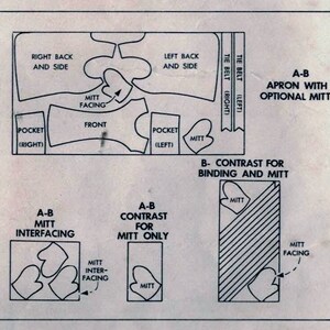 Mccall's 2133 Misses' Instant Cobbler Apron With Mitt, Transfer ...