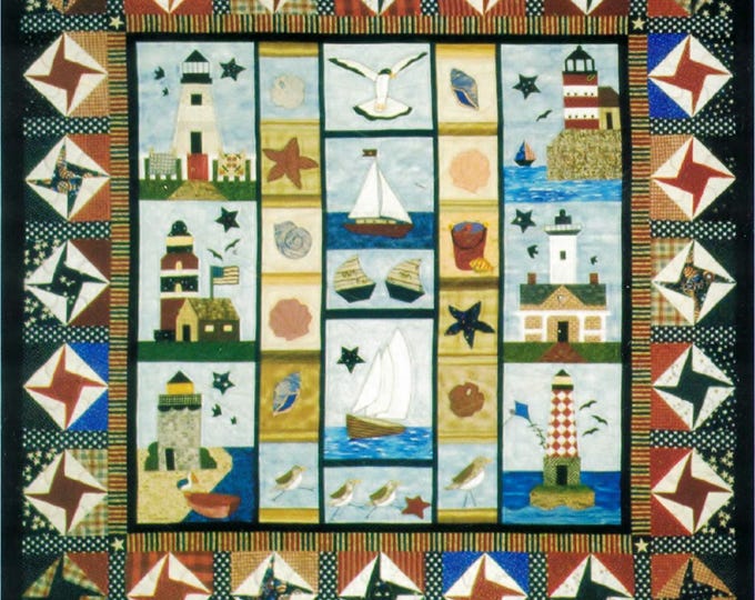 Pieceful Harbor Appliqued Quilt Patterns - Full Set, 1-8, Used and ...