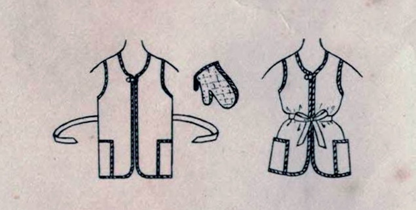 Mccall's 2133 Misses' Instant Cobbler Apron With Mitt, Transfer ...