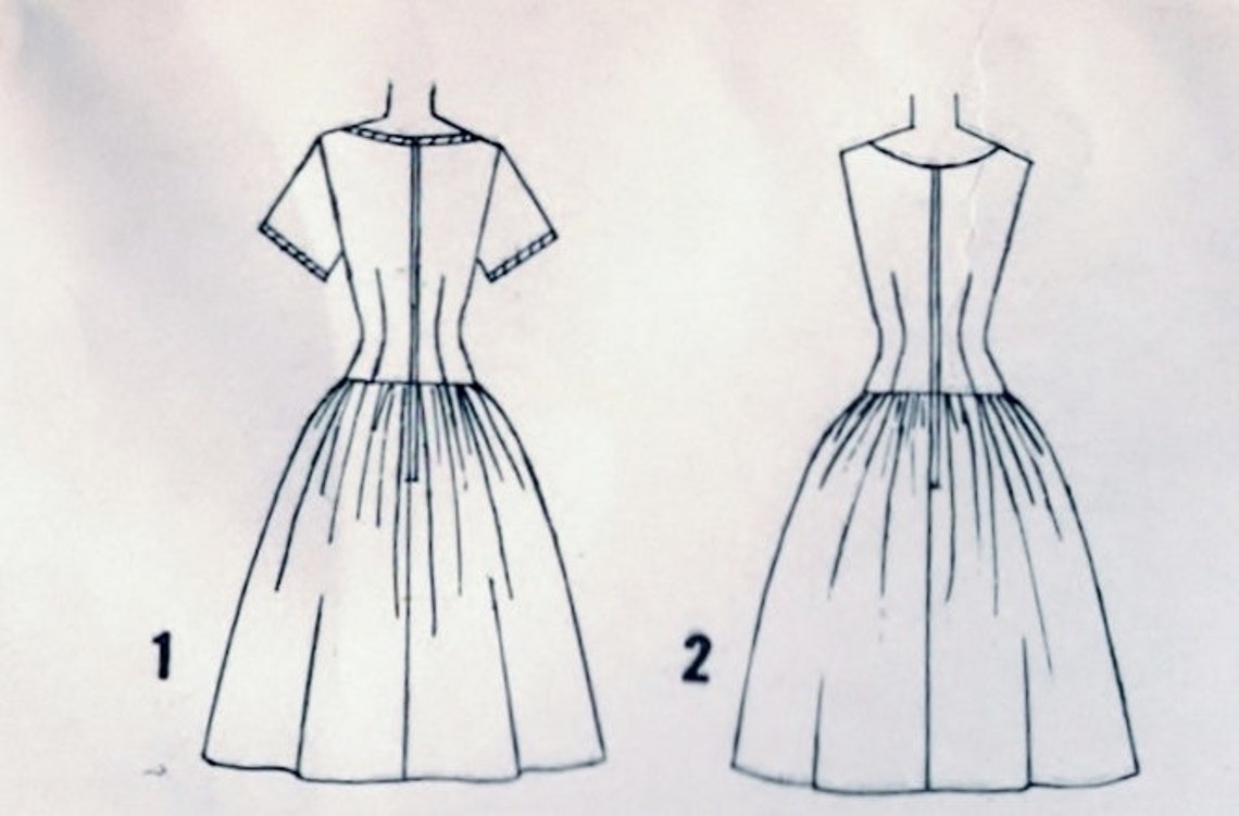 Simplicity 3314 Junior Dress With Dropped Waistline | Etsy
