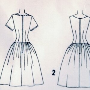 Simplicity 3314 - Junior Dress With Dropped Waistline, Gathered Skirt ...