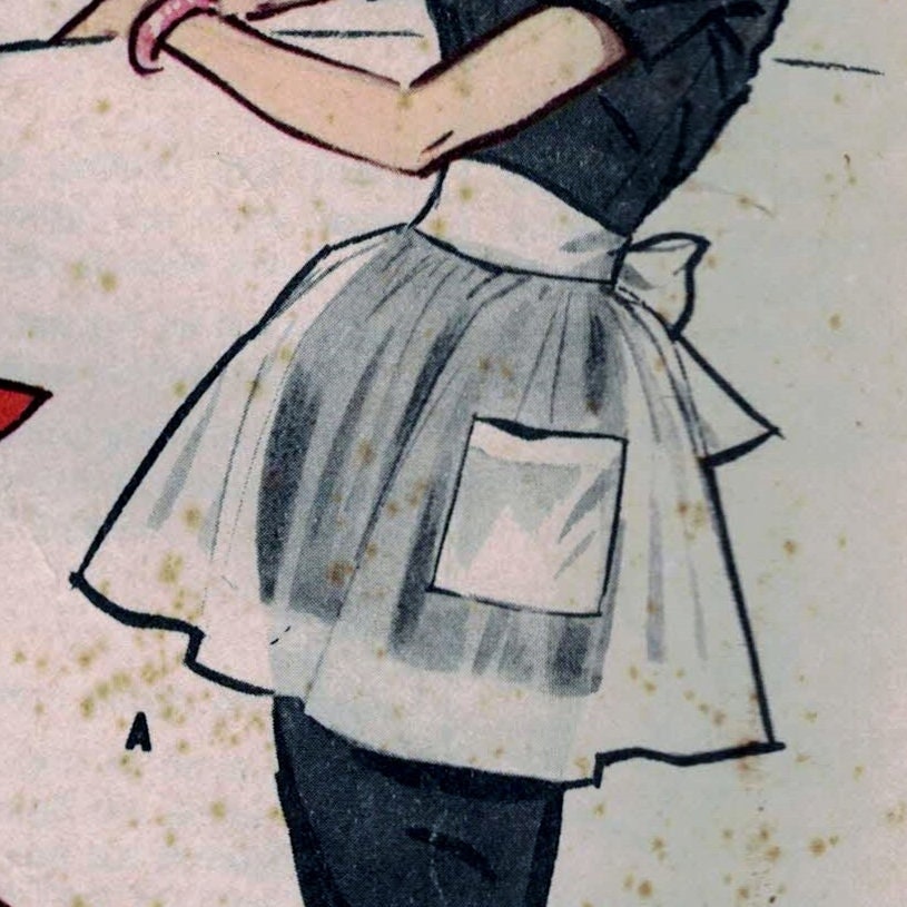 Mccall's Apron Sample Printed Pattern Misses' or | Etsy