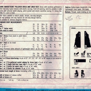 Simplicity 8703 Boho Casual Dress. Young Jurnion/teens' Pullover Dress ...