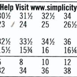 Simplicity 0827/1444 Misses' Knit Dancewear -size 12 - 20, Factory ...