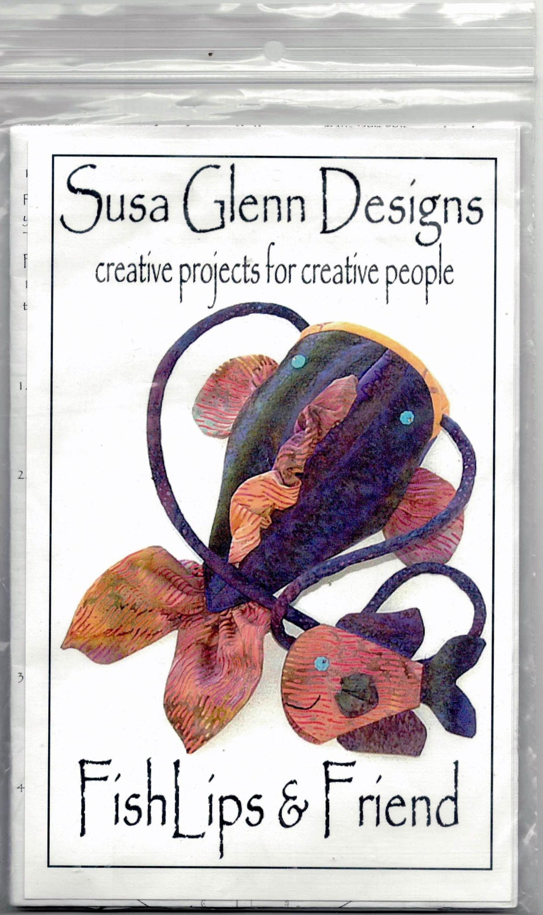 Susa Glenn Designs Fish Lips & Friend Purse - Used Needs Beads. 2004 - Etsy