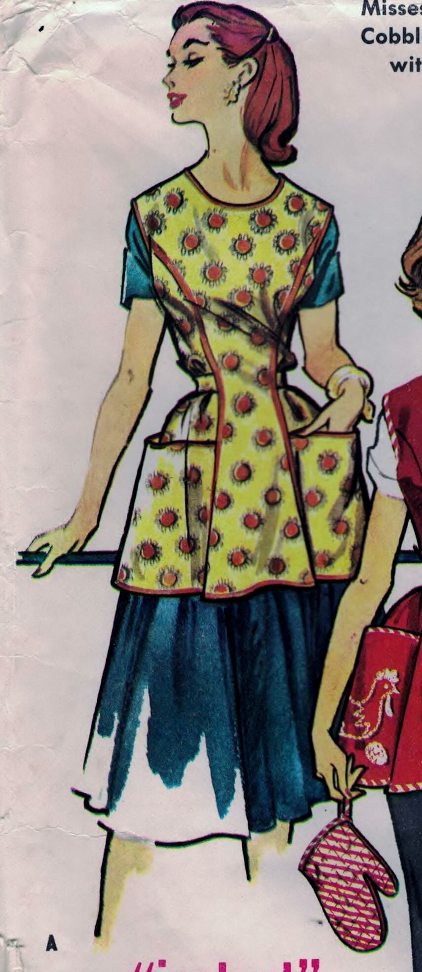 Mccall's 2133 Misses' Instant Cobbler Apron With Mitt, Transfer ...