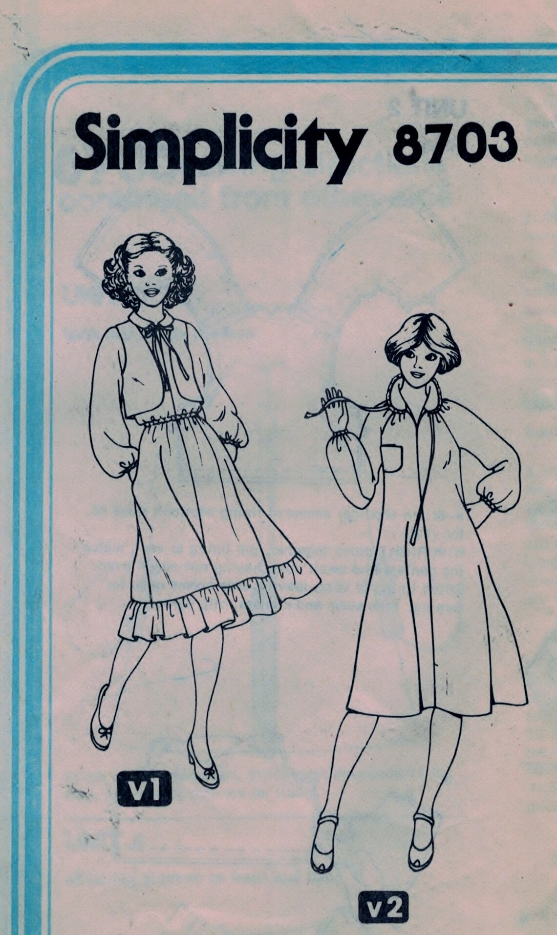 Simplicity 8703 Boho Casual Dress. Young Jurnion/teens' - Etsy