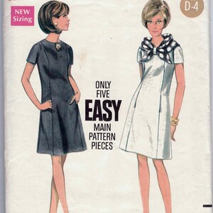 Butterick 4740 - A-lione Dress With Princess Seams, Pockets, Scarf Loop ...