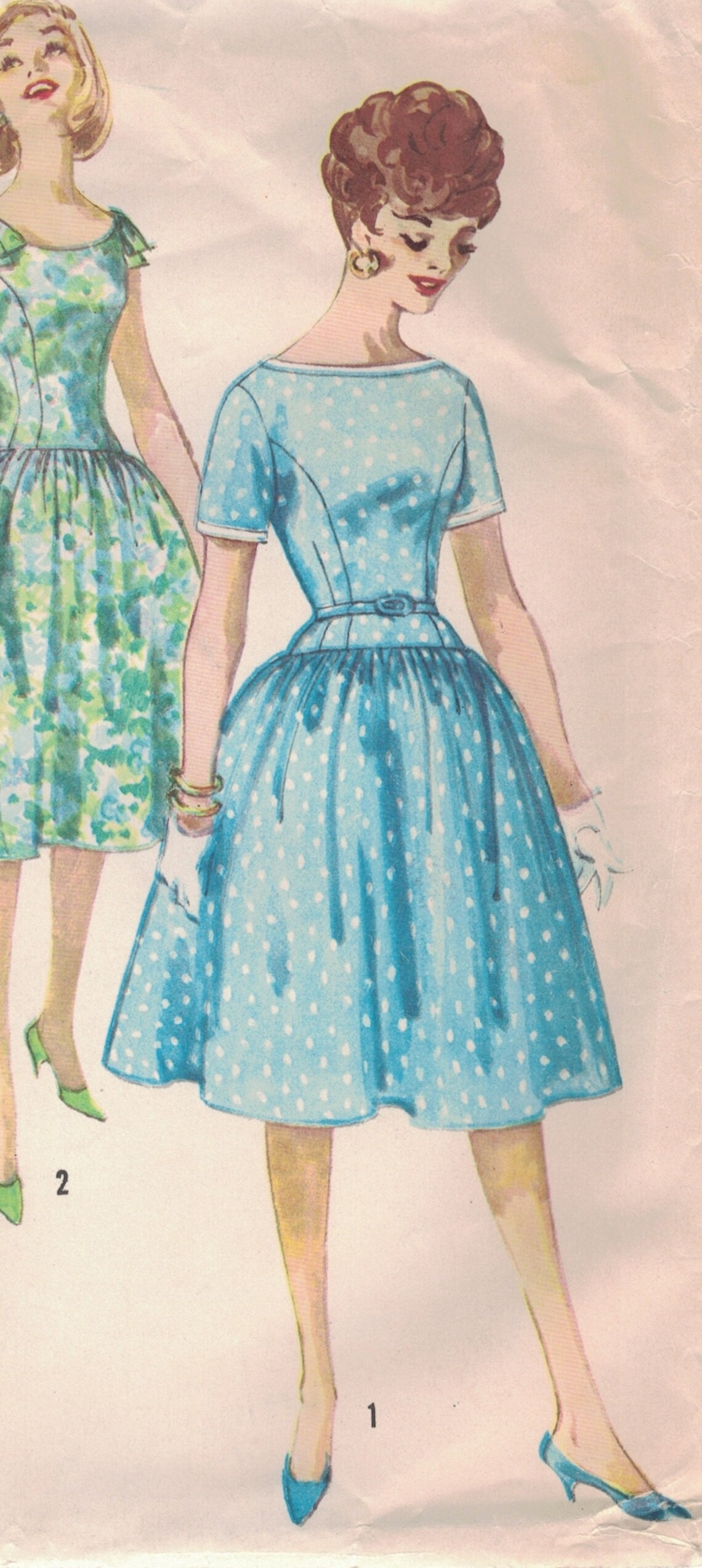 Simplicity 3314 Junior Dress With Dropped Waistline | Etsy