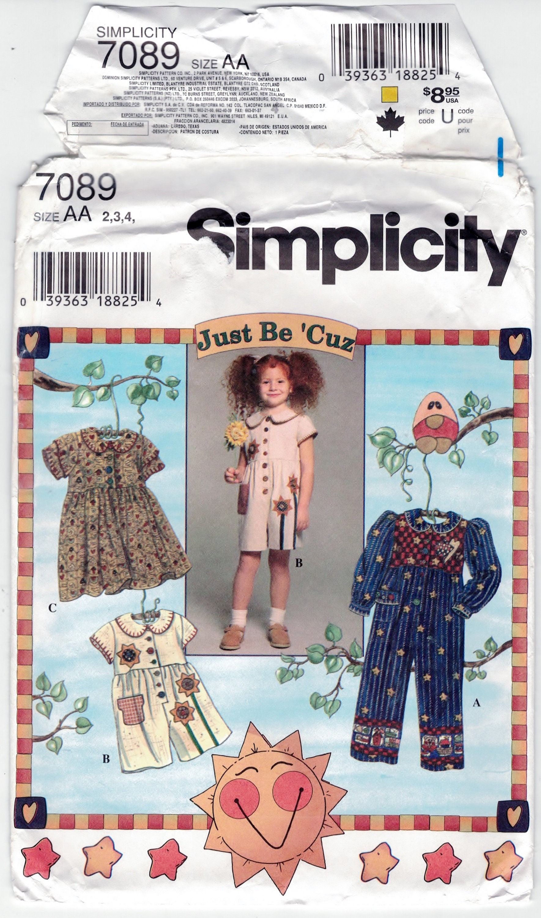 Craft Supplies & Tools Sewing & Fiber Vintage Simplicity 7089 Sewing Pattern UNCUT Patterns etna ...