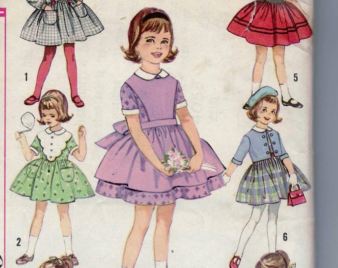 Simplicity 4058 - 7 Day Wardrobe of Dresses for Your Little Girl - Size ...