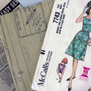 Mccall's 7743 Misses' Vintage Dresses With a Surprise - Etsy