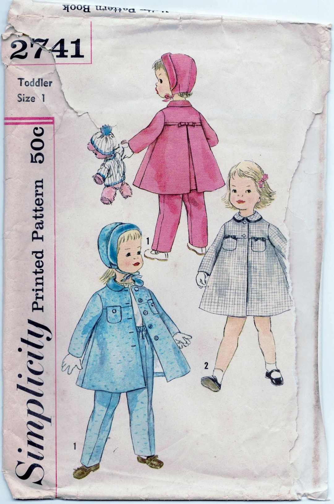 Simplicity 2741 - Toddler's Coat, Hat and Pants, Coat Has Cute Pockets ...