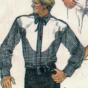 Simplicity 8473 Cowboy Up! Men's Western Fitted Shirts, 4 Styles of ...