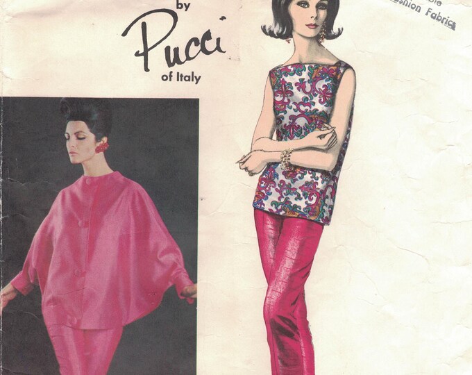 Vogue 1394 Pucci Sewing Pattern – Batwing Jacket & Slim Pants, Size 16 ...