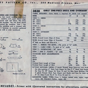 Simplicity 3838 -girls' One-piece Peasant Style Dress With Optional ...