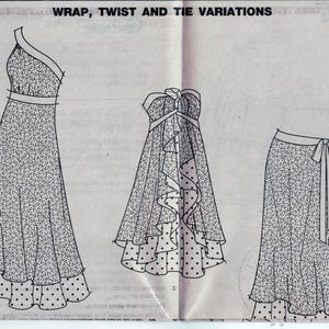 Simplicity 1164 Wrap, Twist and Tie Dress. One Dress Magically Turns ...