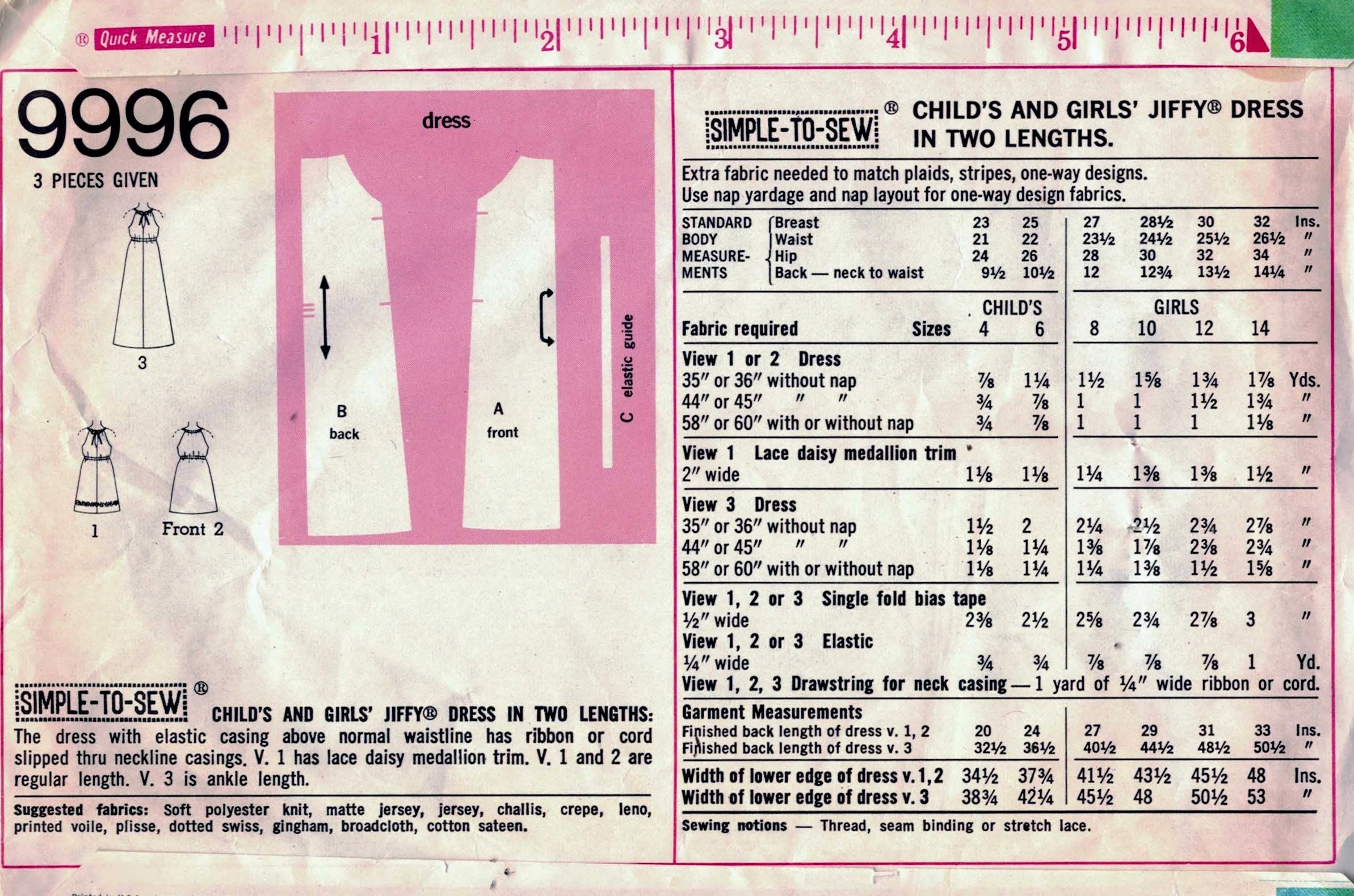 McCall's 7768 M7768 AND Simplicity 9996 2 Little | Etsy