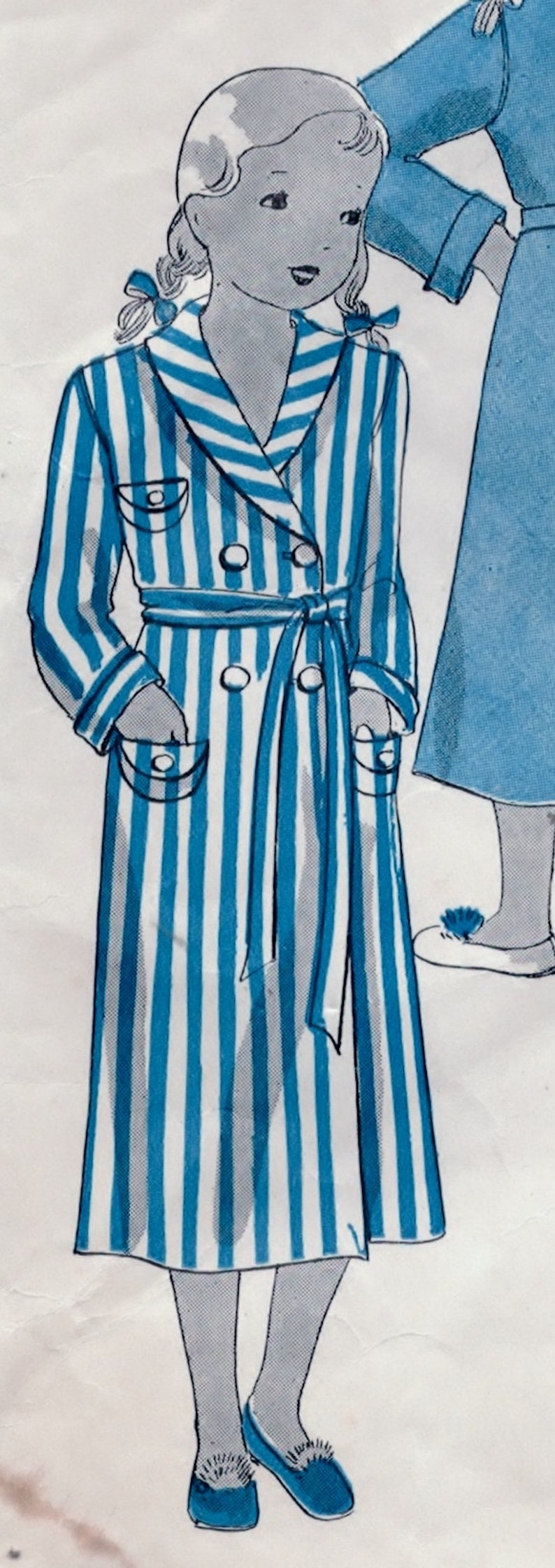 Du Barry 780B Cute Double Breasted Girls' Robe Size - Etsy