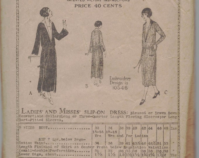 Standard-designer 4067 Pattern Including the Belrobe - Slip on Dress ...