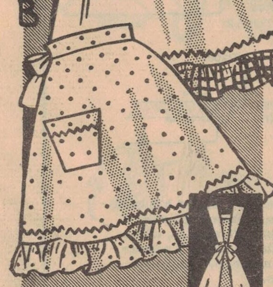 Anne Adams 4917 Original Glamour Apron With or Without Bib - Etsy