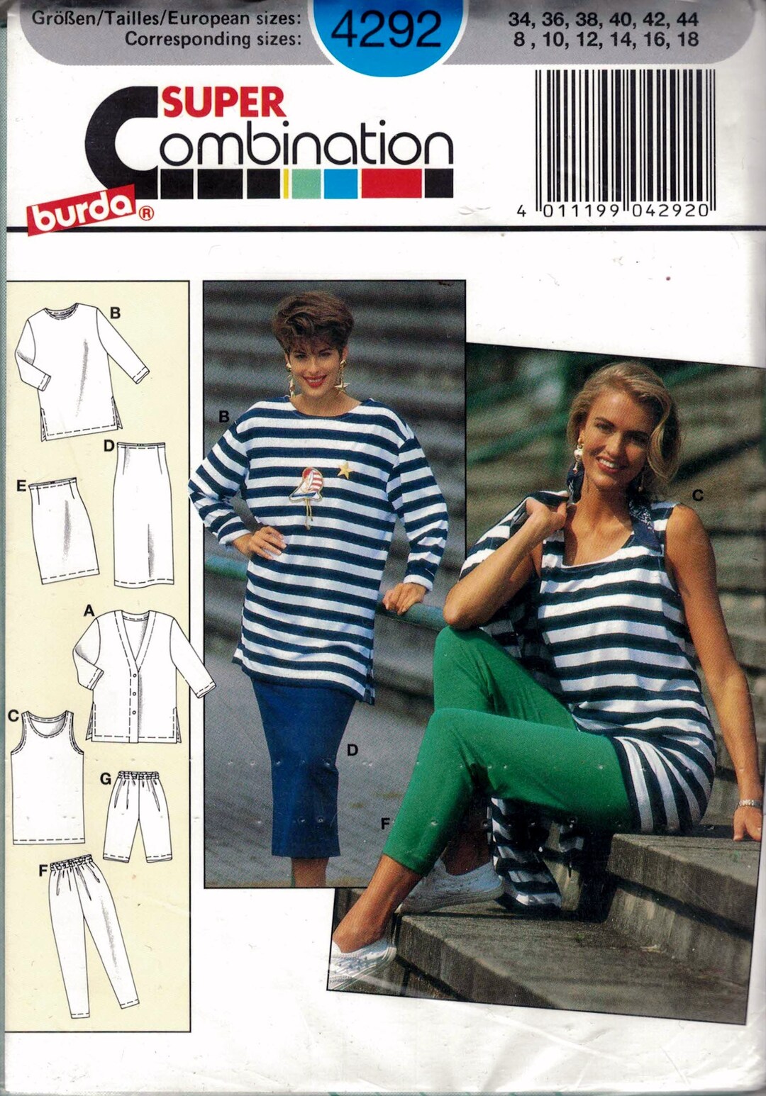 Burda 4292 Super Combination - A Summer Wardrobe in One Pattern ...