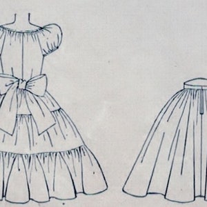 Simplicity 3838 -girls' One-piece Peasant Style Dress With Optional ...