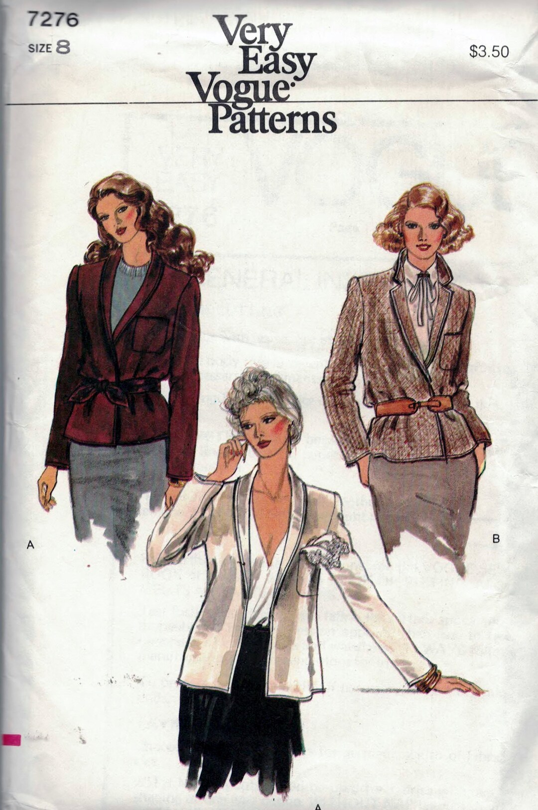 Vogue 7276 - Just the Thing to Pull It All Together - A Very Easy ...