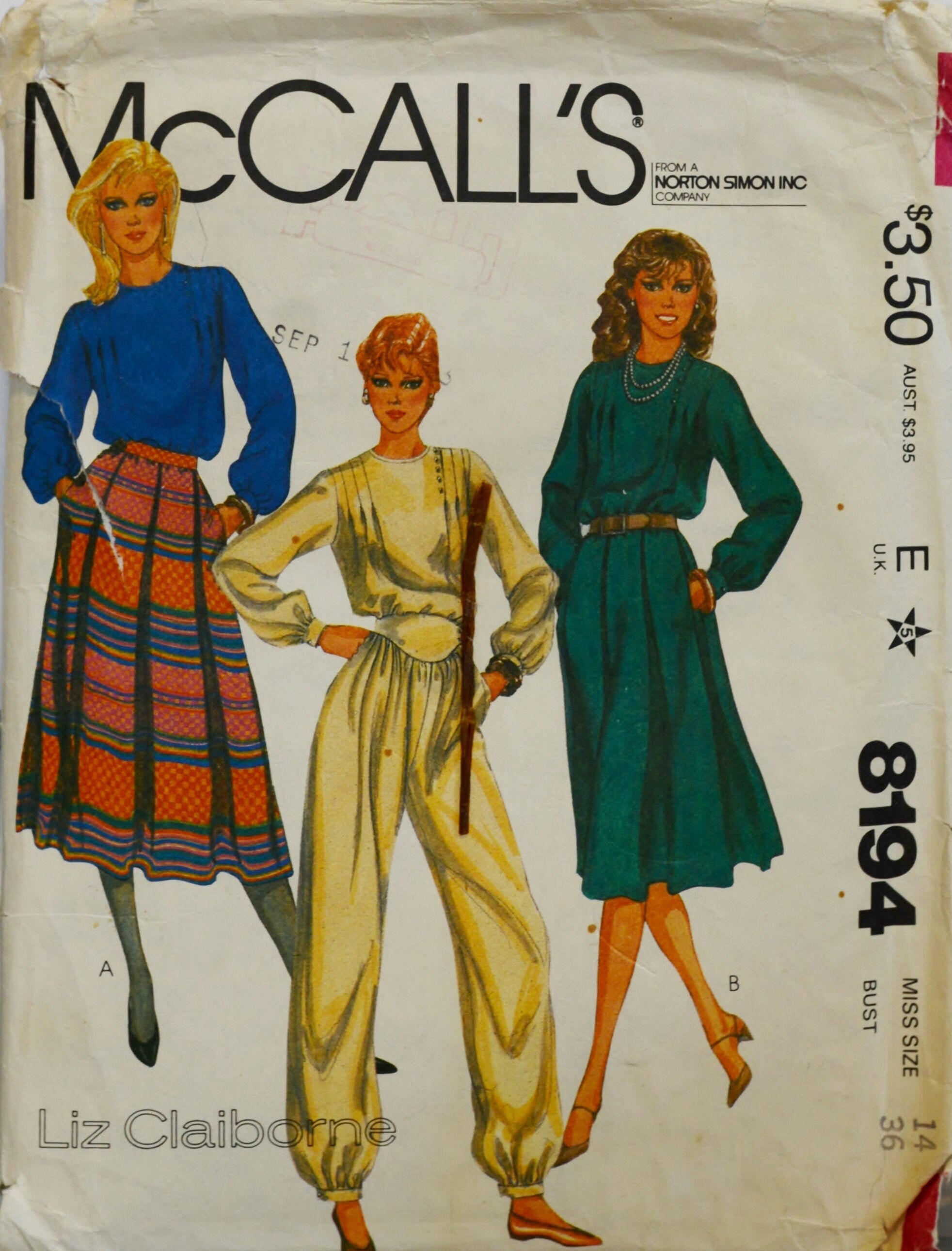 McCall's 8194 Pants with Attitude Misses' Blouse | Etsy