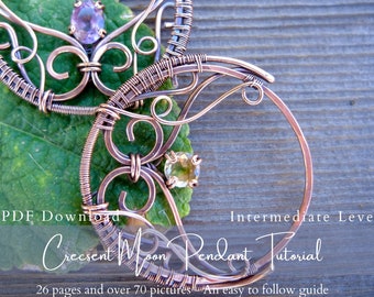 Crescent Moon Wire Wrap Tutorial - Etsy