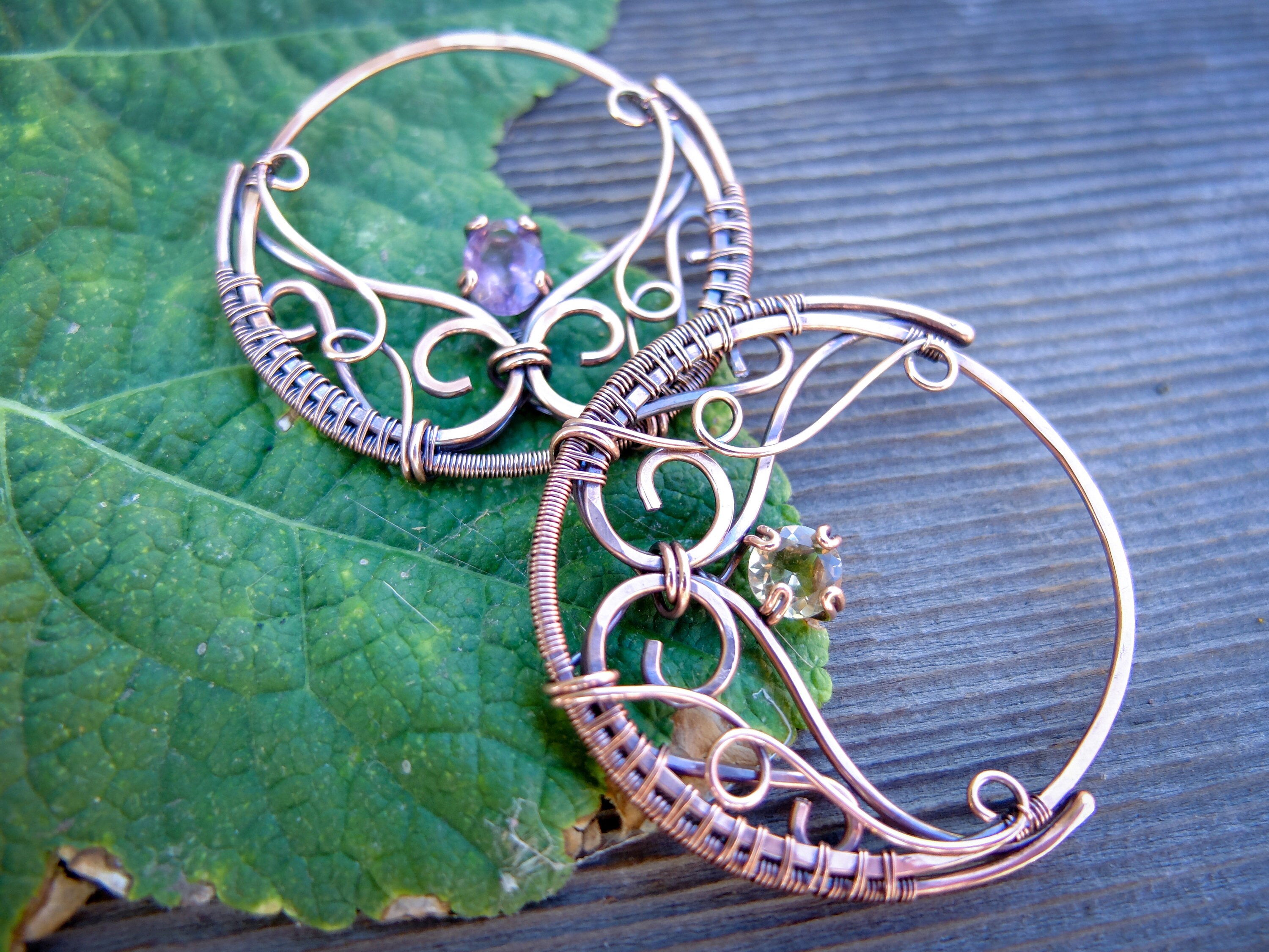 Crescent Moon Pendant Wire Wrap Tutorial Level: - Etsy