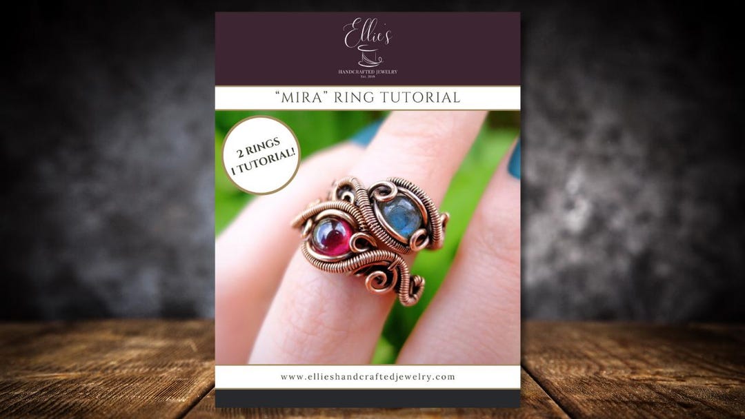 Wire Wrapped Ring Tutorial - Mira Ring - DIY Rings - Intermediate Level - Wire Weaving Pattern ...