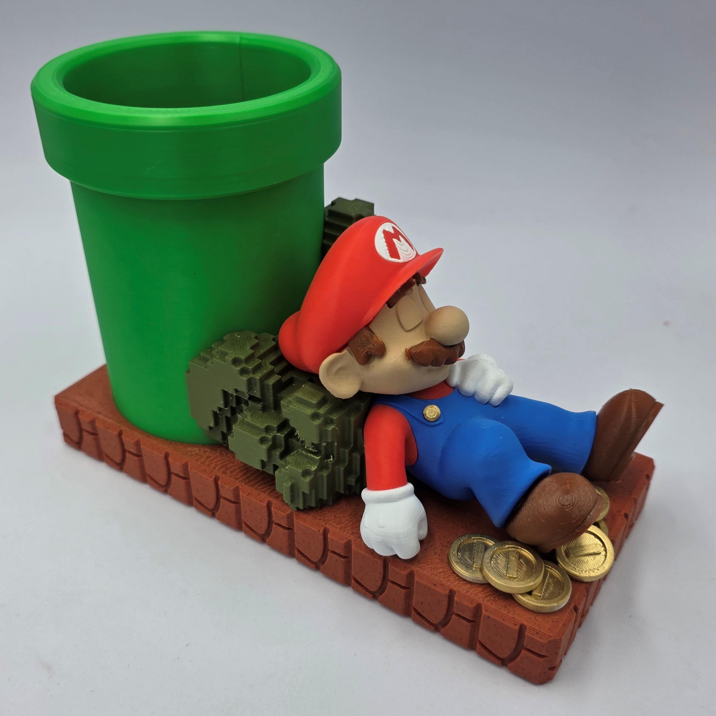 Mario - Desk Set or Counter Utensil Bin or Anything You Want - 3 Sizes ...