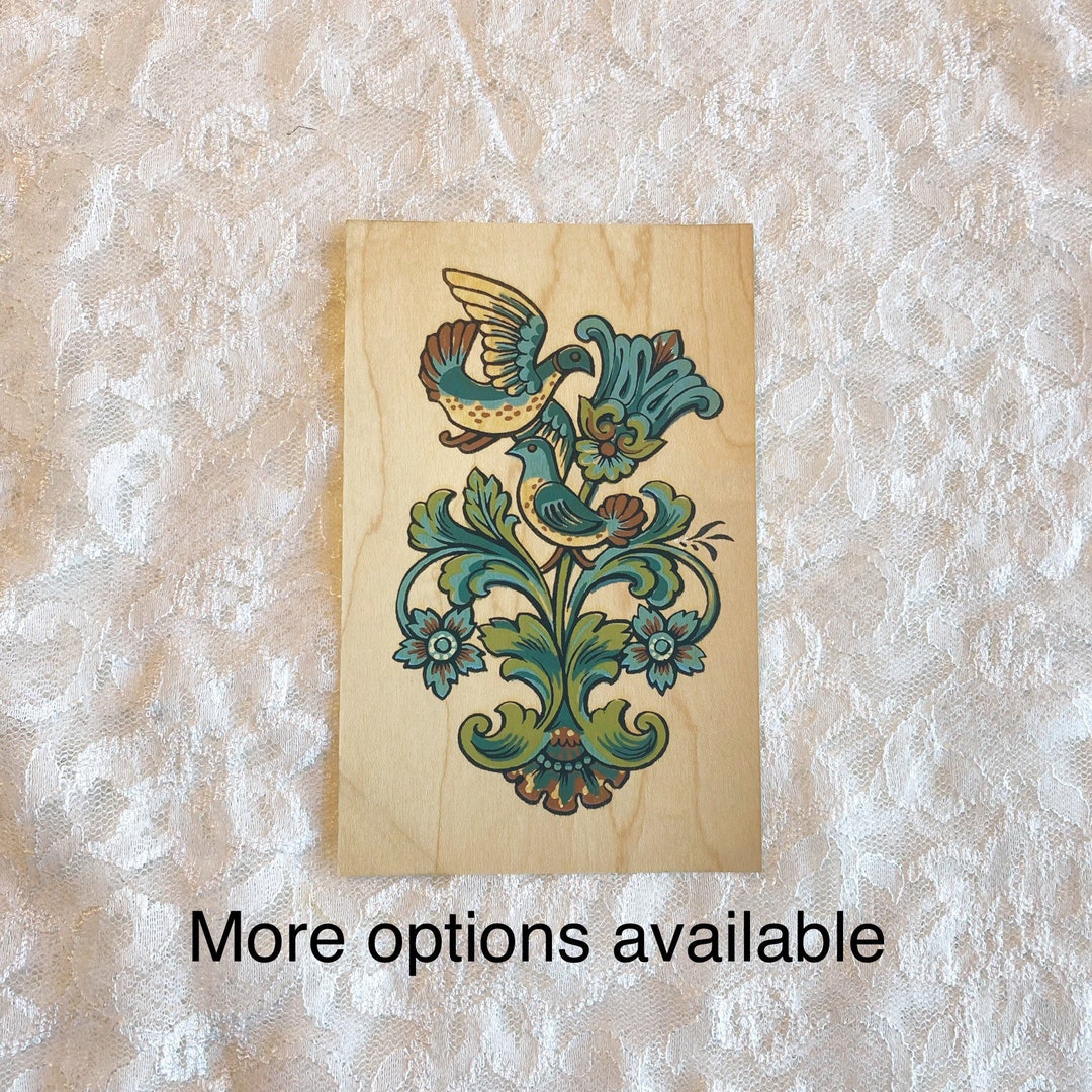 Vintage Wood Postcards, Wooden Overlay, Choose One, Vintage Ephemera ...