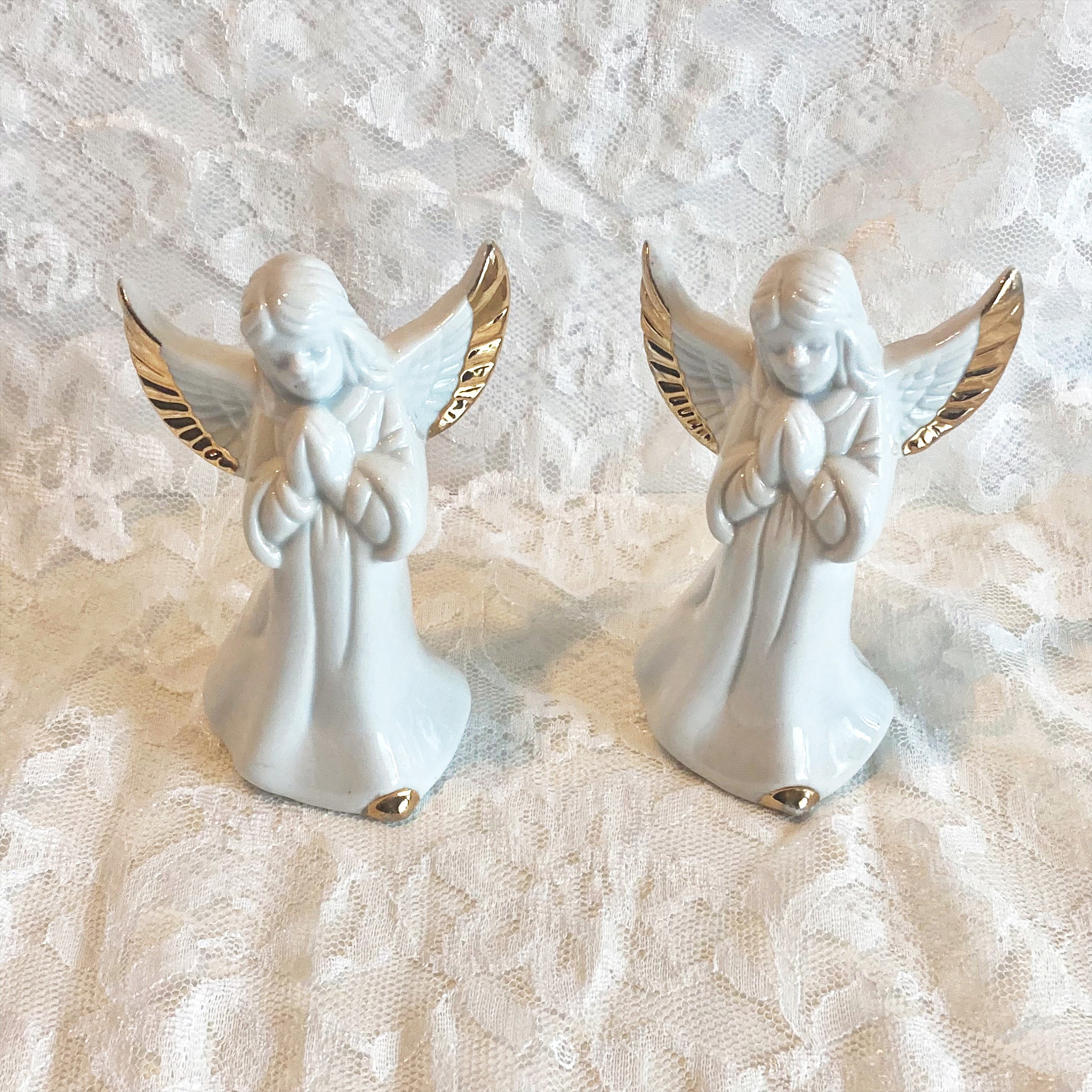 Vintage Angel Porcelain Bell Christmas Decor Gift for Her - Etsy
