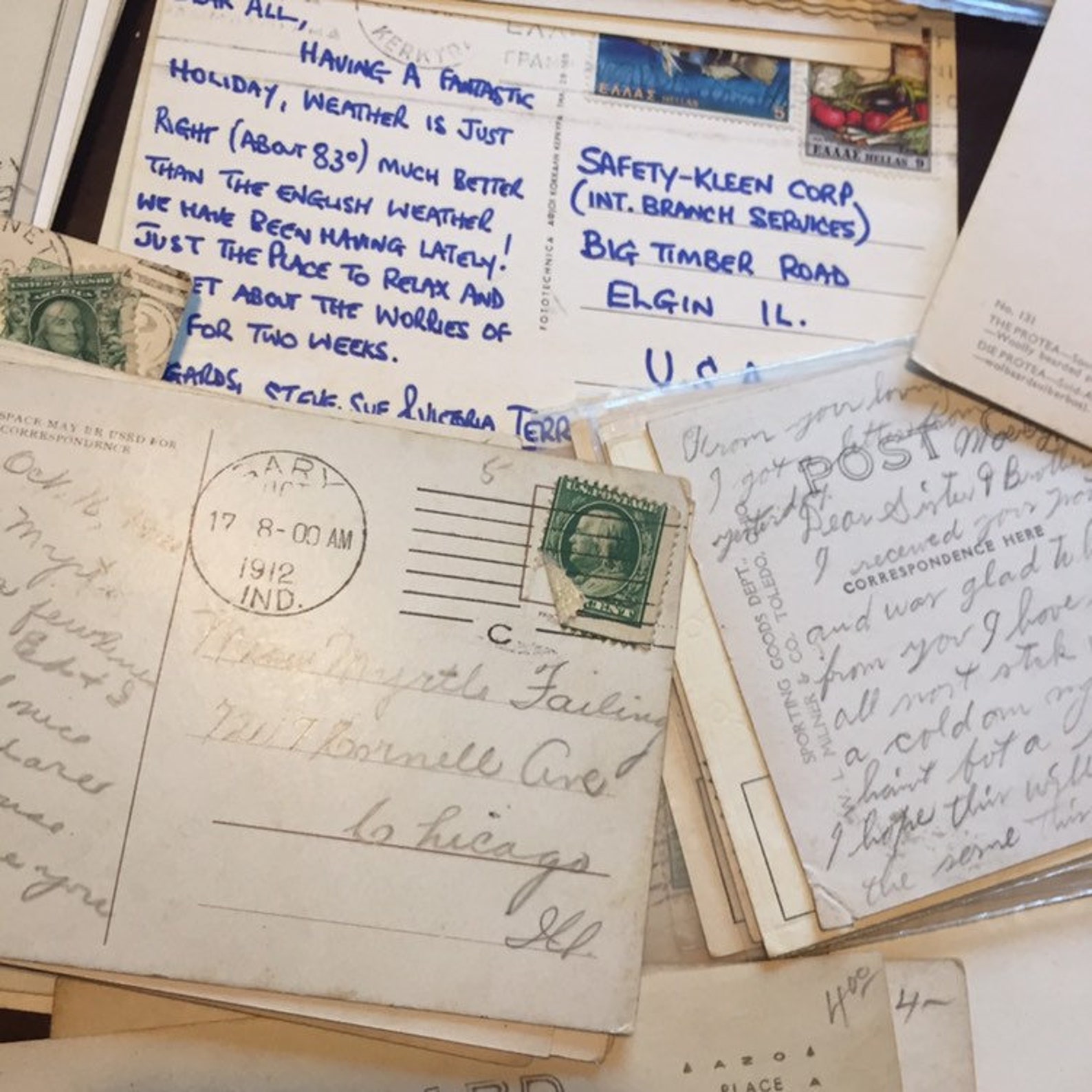 Vintage Postcard Lot, Antique Postcards, Random Lot, Travel Souvenir ...