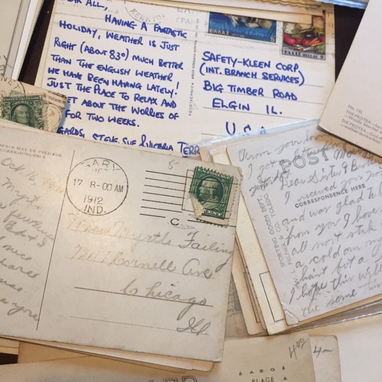 Vintage Postcard Lot, Antique Postcards, Random Lot, Travel Souvenir ...
