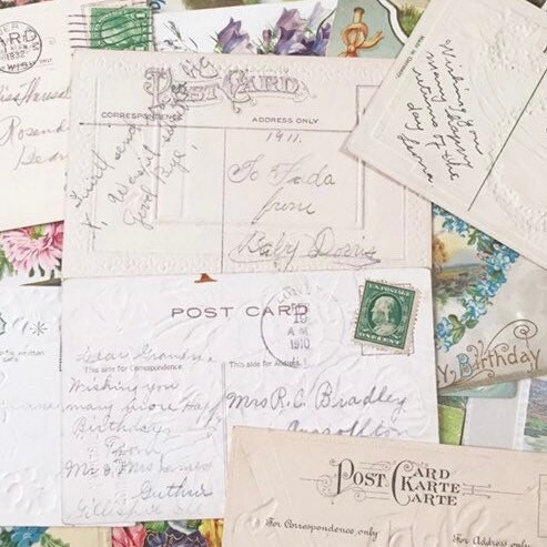 Vintage Birthday, Postcard Set, Antique Postcards, Random Lot, Choose ...