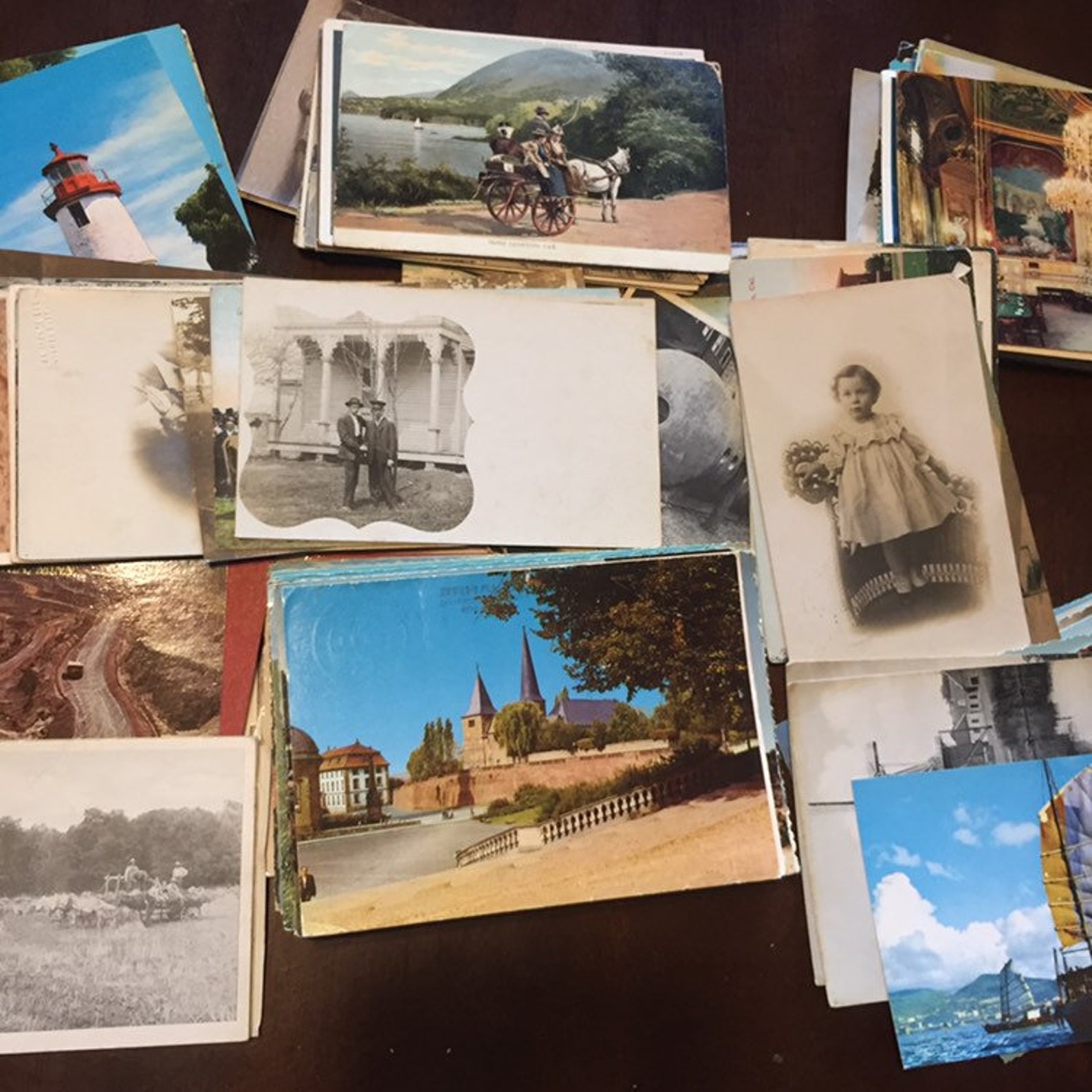 Vintage Postcard Lot, Antique Postcards, Random Lot, Travel Souvenir ...