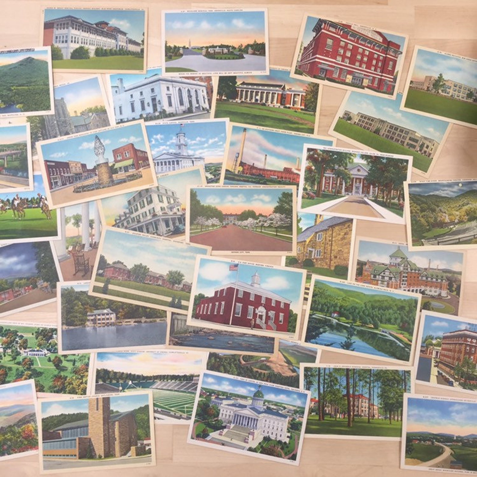 Vintage Postcard Set Antique Postcards Random Lot Travel | Etsy