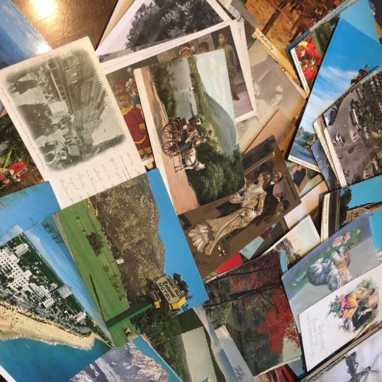 Vintage Postcard Lot, Antique Postcards, Random Lot, Travel Souvenir ...