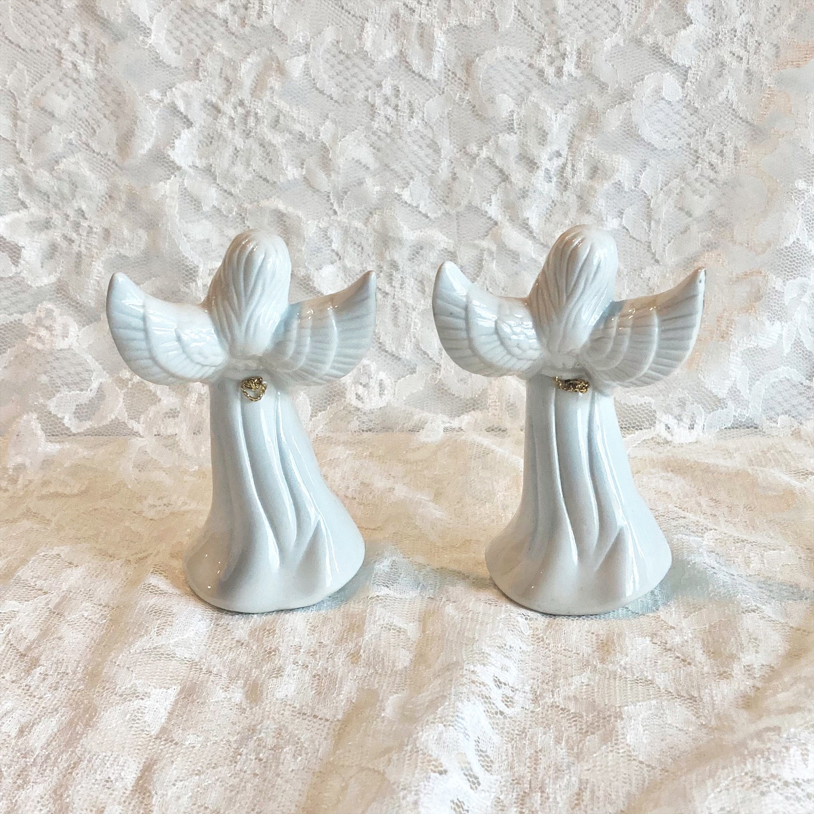 Vintage Angel Porcelain Bell Christmas Decor Gift for Her - Etsy